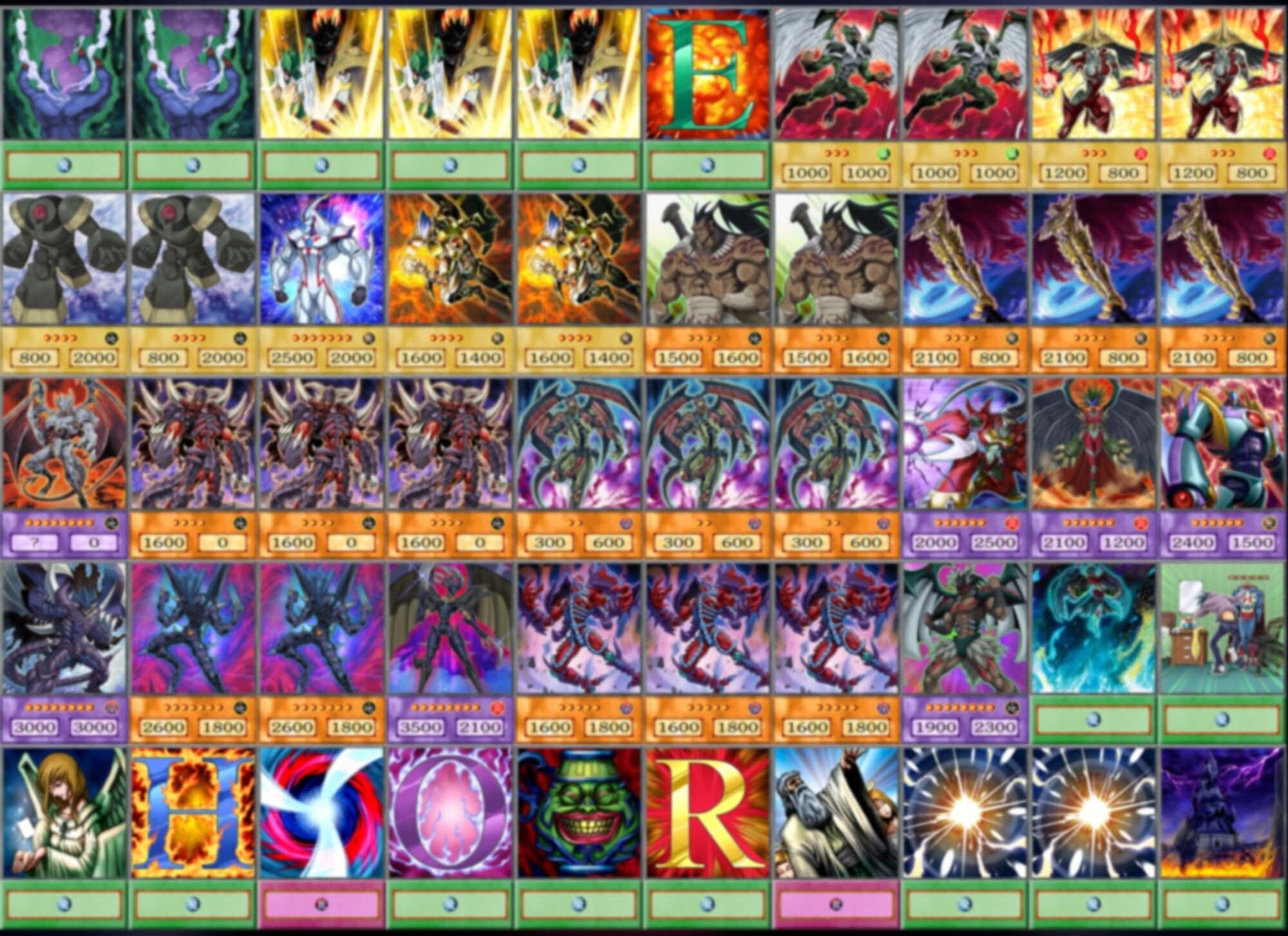 Supreme King Jaden YGO Anime Deck Orica Cards High Quality Print 50 ...