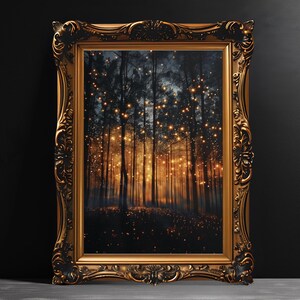 Dark Vintage Print Art for Wall Decor, Moody Print, Modern Dark ...