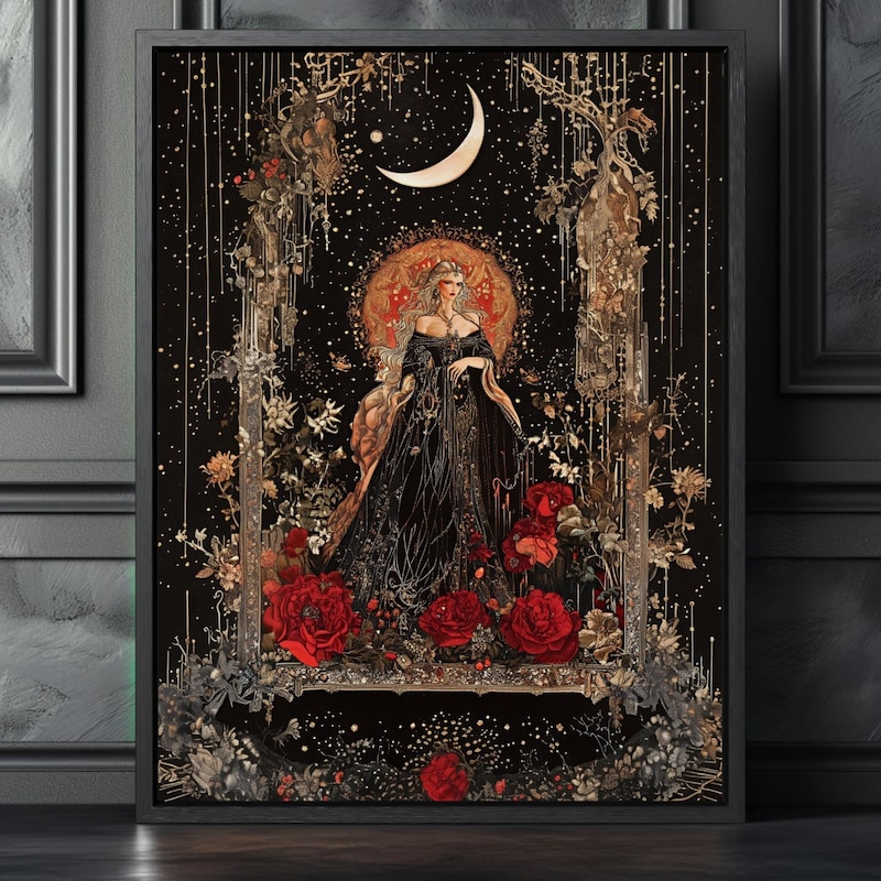 Gothic Woman Art - Etsy