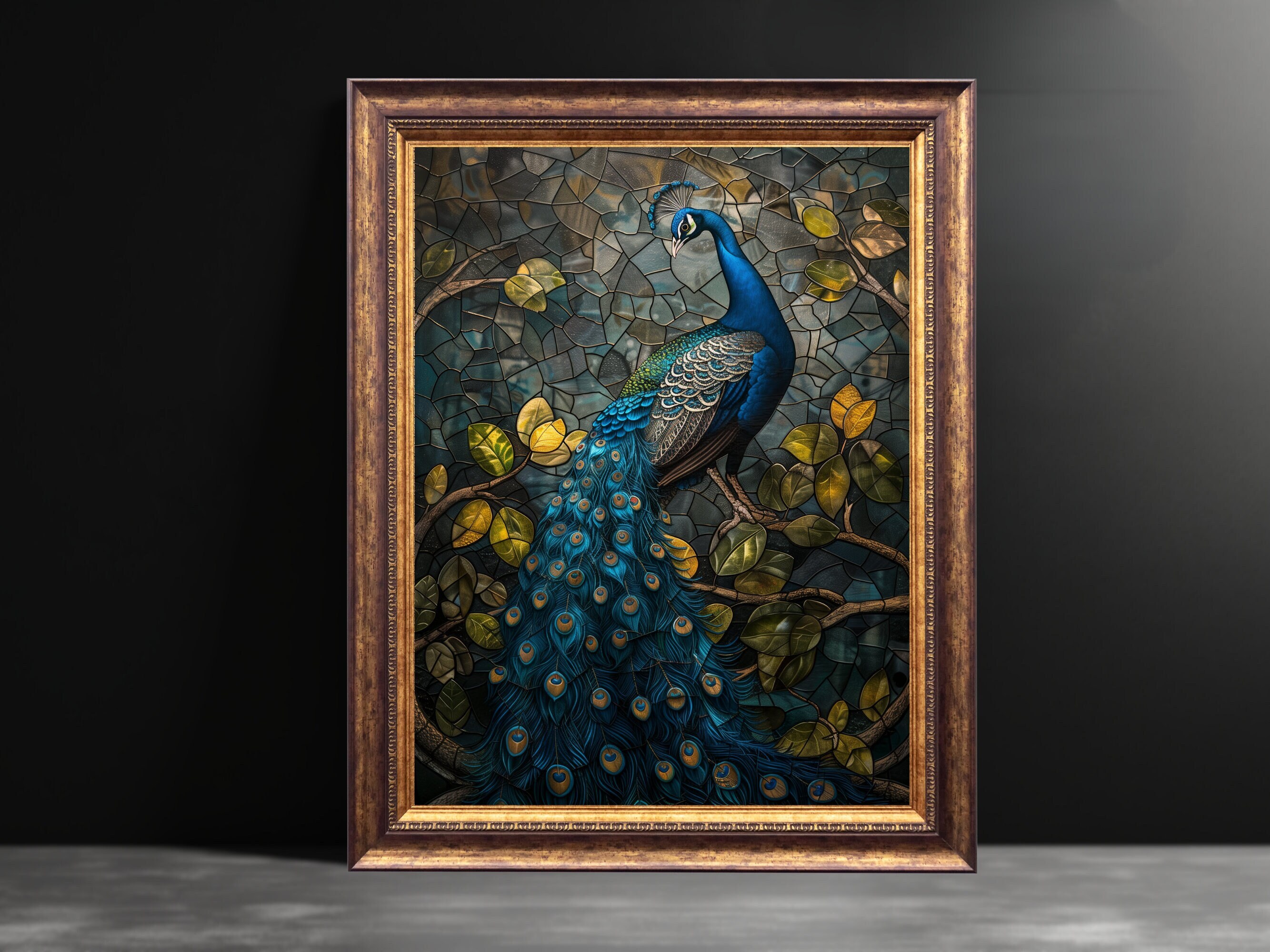 Victorian Peacock Poster, Vintage Peacock Art Print, Whimsigoth Décor ...