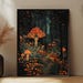 Goblincore Dark Enchanted Print, Fairycore Woodland Decor Poster or ...