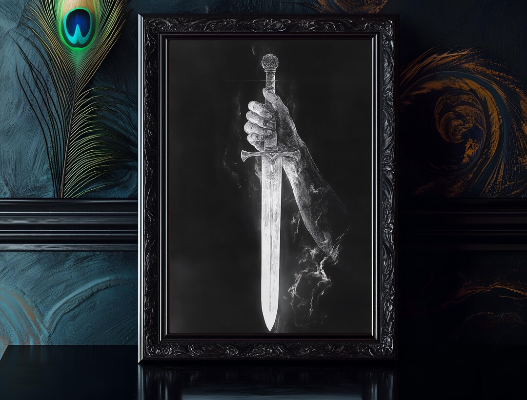 Macabre Gothic Wall Art, Creepy Home Decor, Unique Dark Aesthetic ...