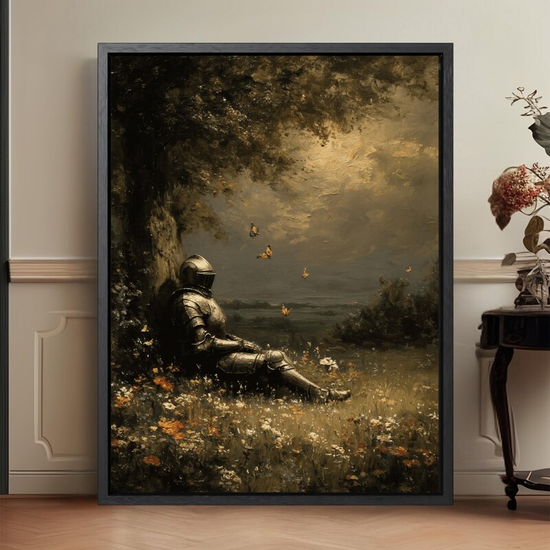 Romantic Knight Art - Etsy
