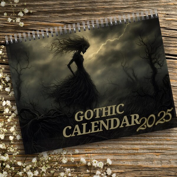 2025 Gothic Calendar - Etsy