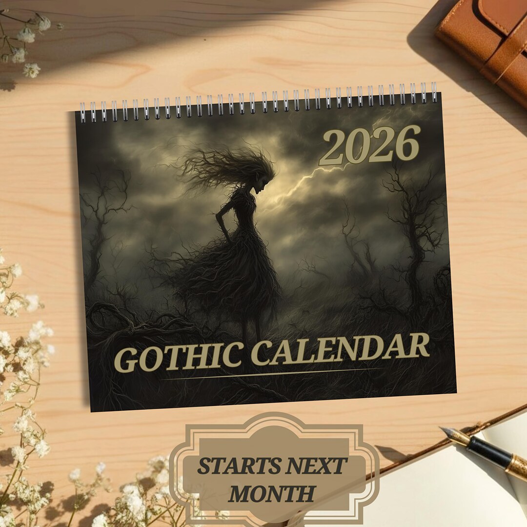 Eerie Victorian Gothic Calendar: Dark Art Monthly Planner - Etsy UK