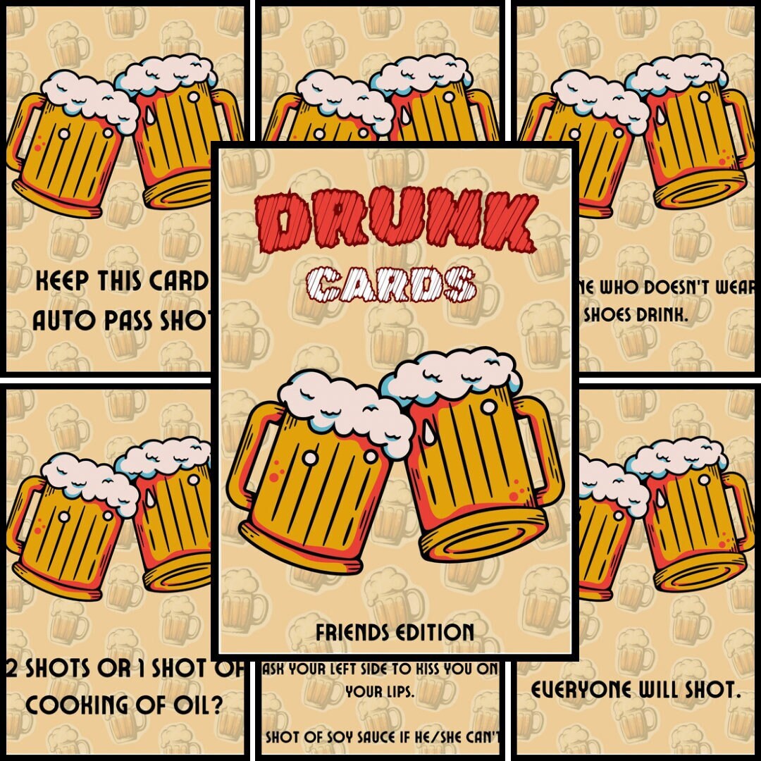 Drunk Cards Printable Ready to Print - Etsy