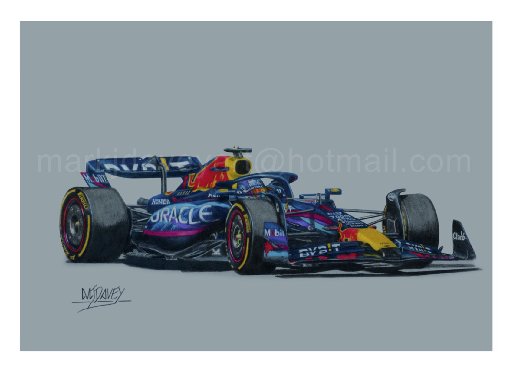Max Verstappen, Red Bull RB19 miami Livery, 2023 World Champion, Pastel ...