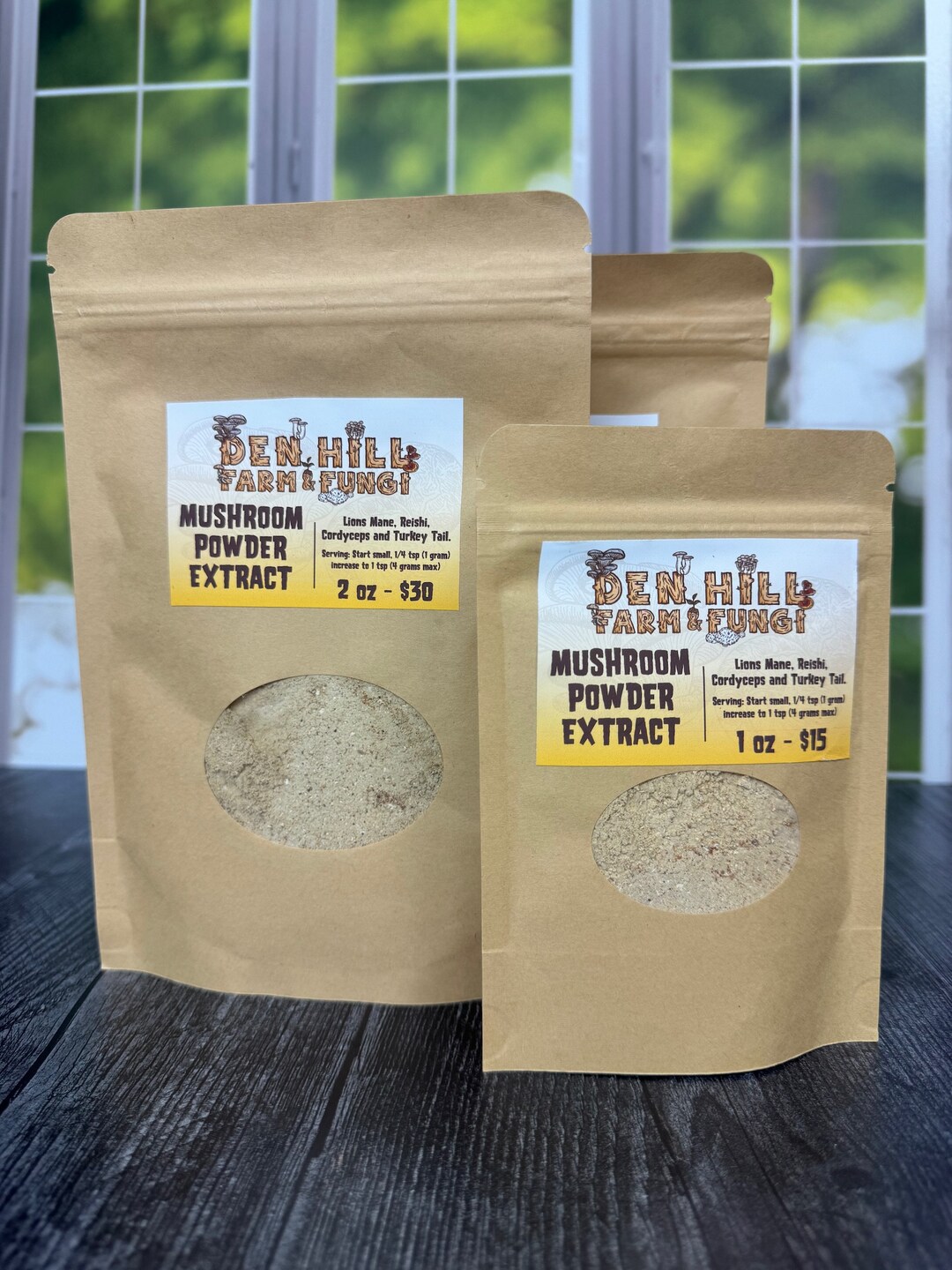 Medicinal Mushroom Powder Extract lions Mane, Reishi, Cordyceps and ...