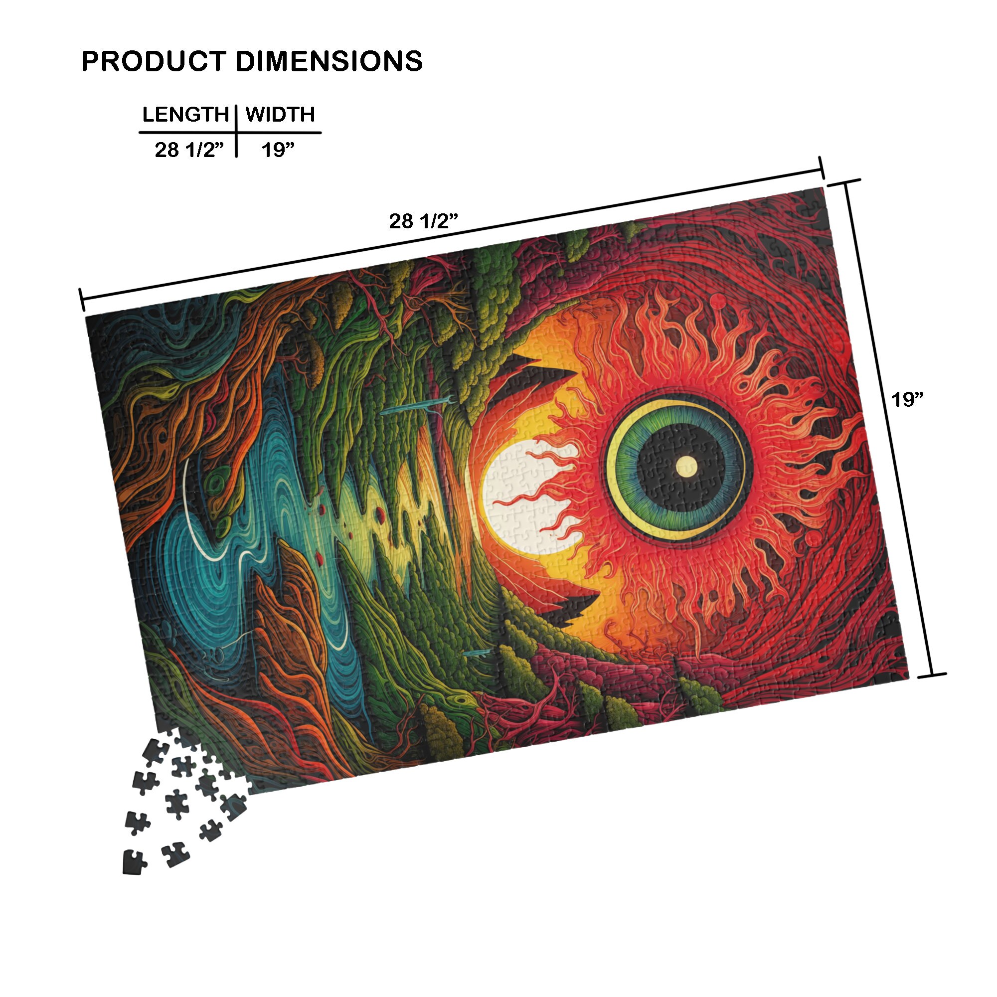 Puzzle, Trippy, Eye 2, 1000 Piece - Etsy