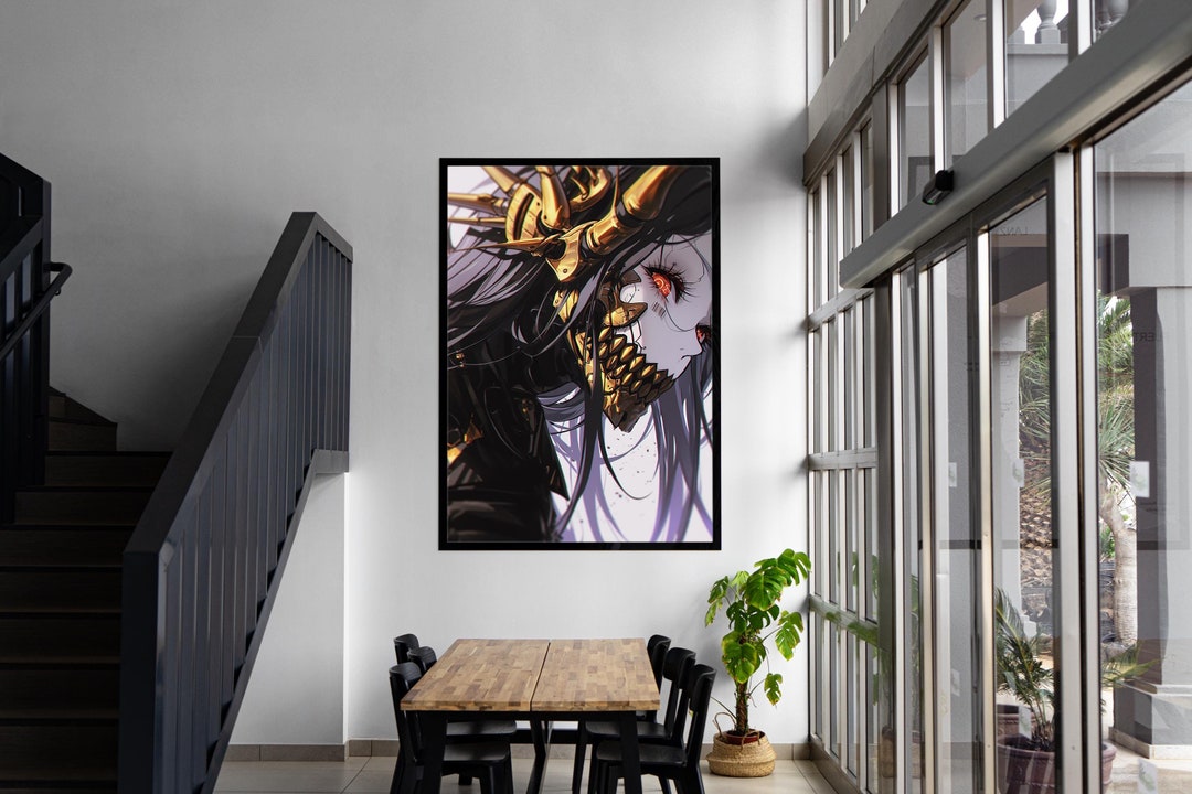 Evil Cyber Girl Digital Print | Retro Anime Wall Art | Neo-cyberpunk ...