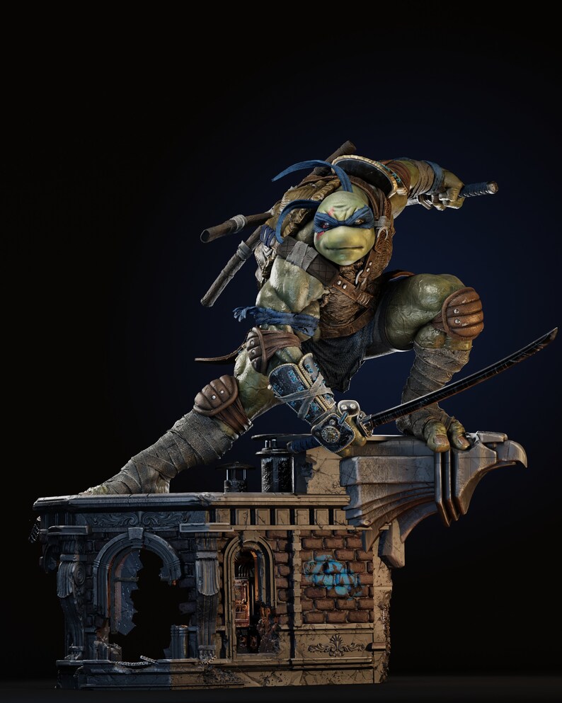 Leonardo TMNT Collectible Statue / Ninja Turtles Figure / Ninja Turtles ...