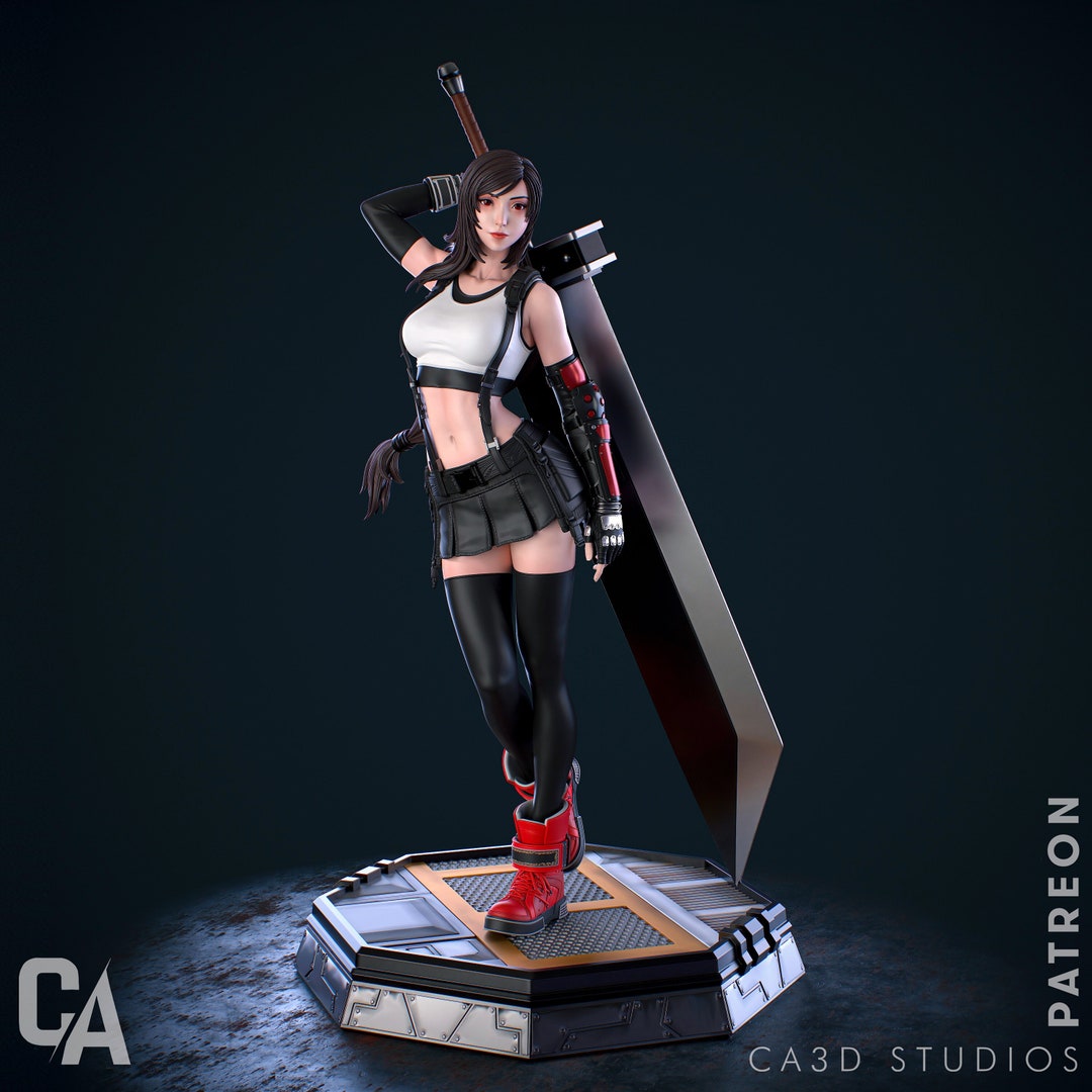 Tifa Final Fantasy Collectible Figure Detailed Video Game Character ...