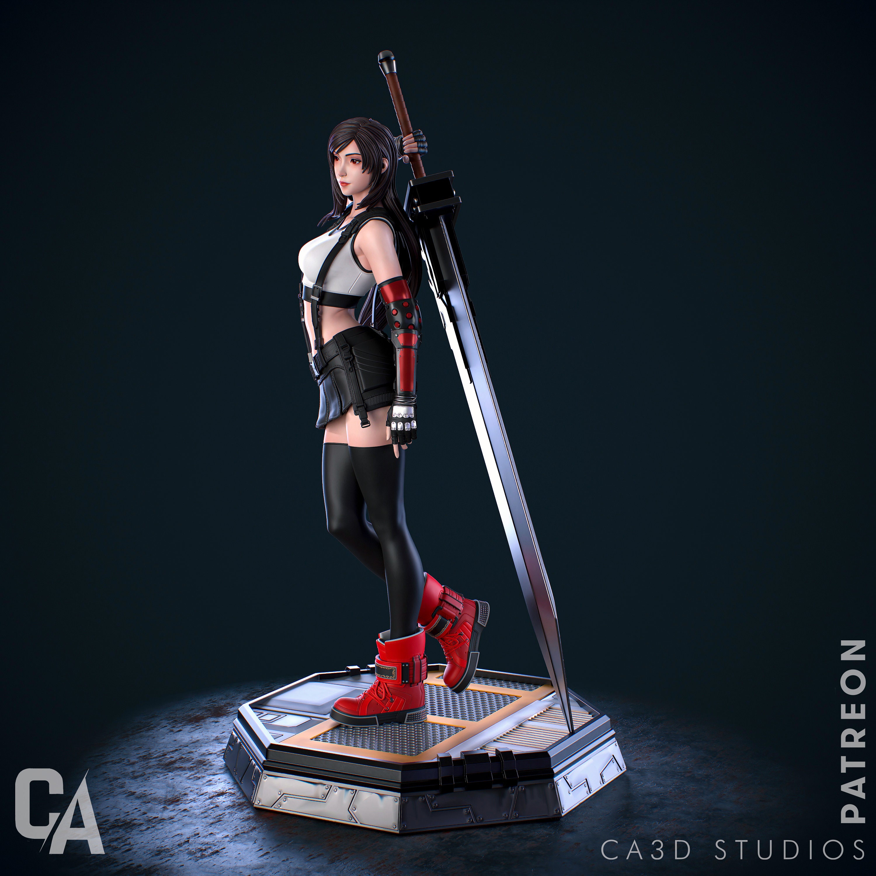Tifa Final Fantasy Collectible Figure Detailed Video Game Character ...
