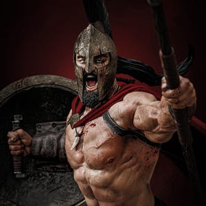 Premium Leonidas Statue / Leonidas Collectible Figure / 300 Spartans ...