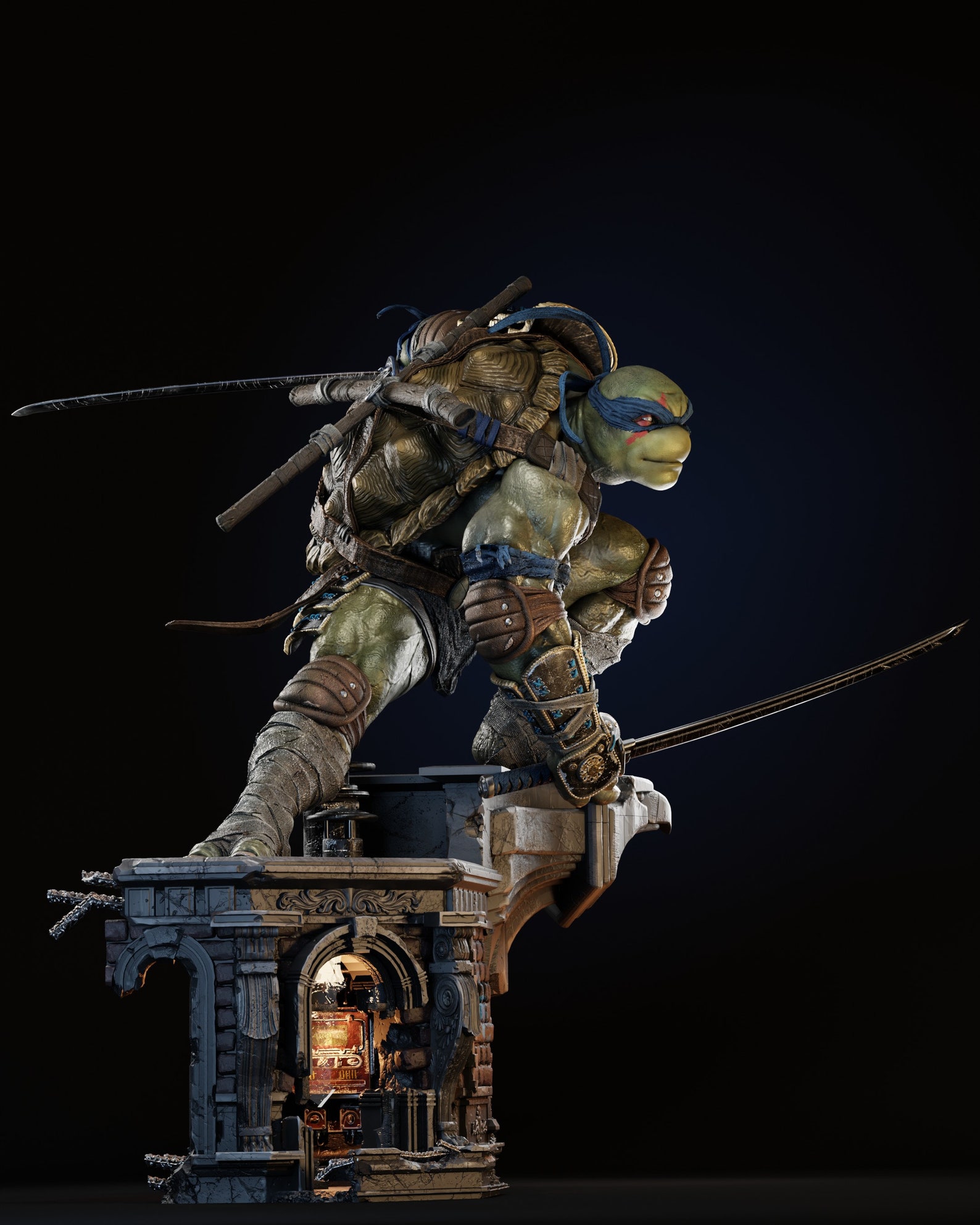 Leonardo TMNT Collectible Statue / Ninja Turtles Figure / Ninja Turtles ...