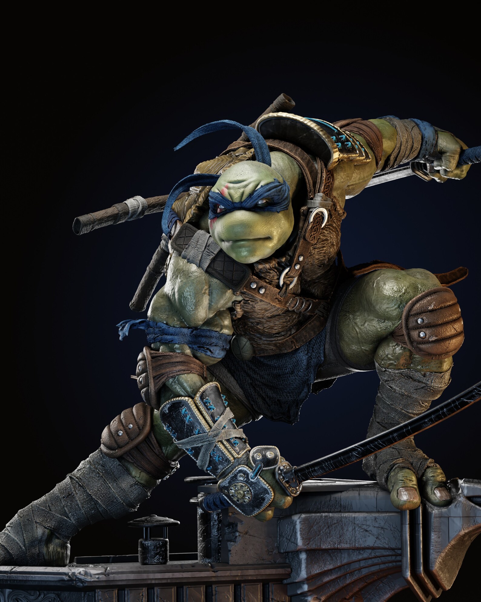 Leonardo TMNT Collectible Statue / Ninja Turtles Figure / Ninja Turtles ...