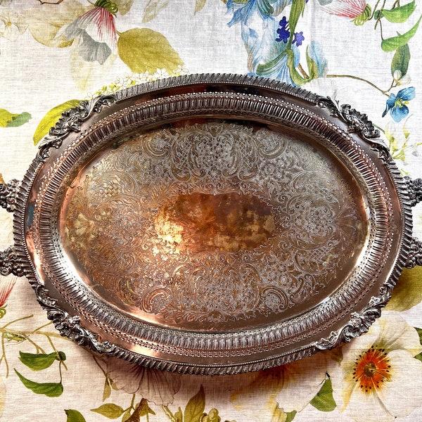 Silver Platter - Etsy