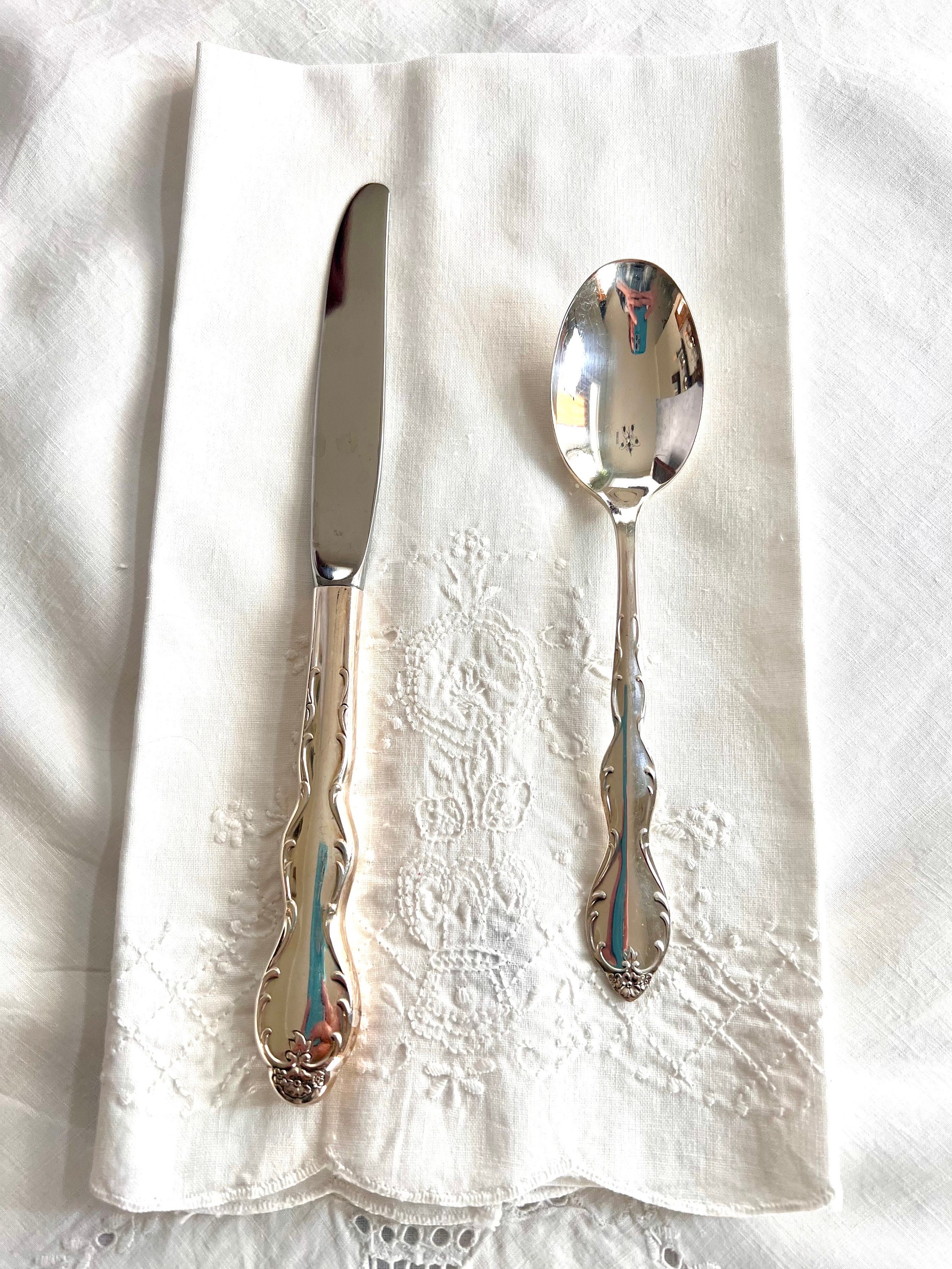 Lovely Set of WM Rogers Camelot Melody Extra Plate Silverware ...