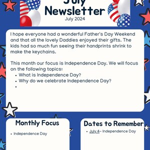 Classroom Themed Monthly Newsletters - Etsy