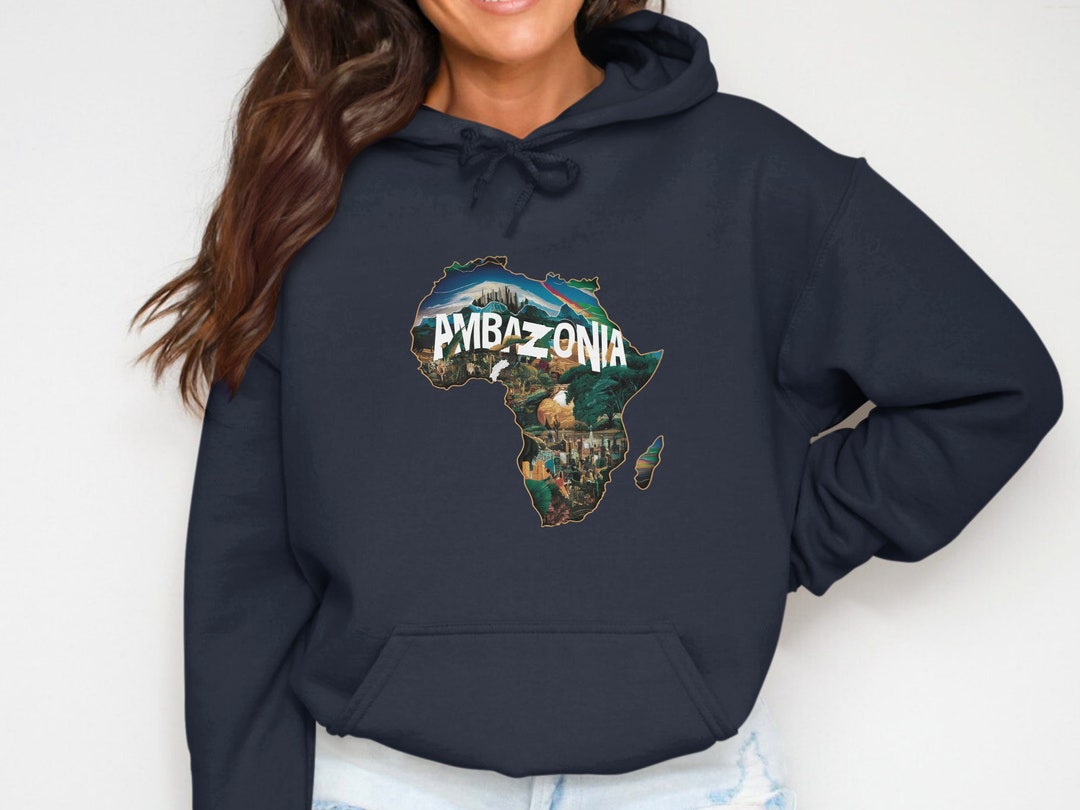 African Map Hoodie, Ambazonia Art Hoodie, Unique Country Pride ...