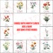 Personalized Birth Flower Coffee Cup With Name , Colorful Birth Flower ...