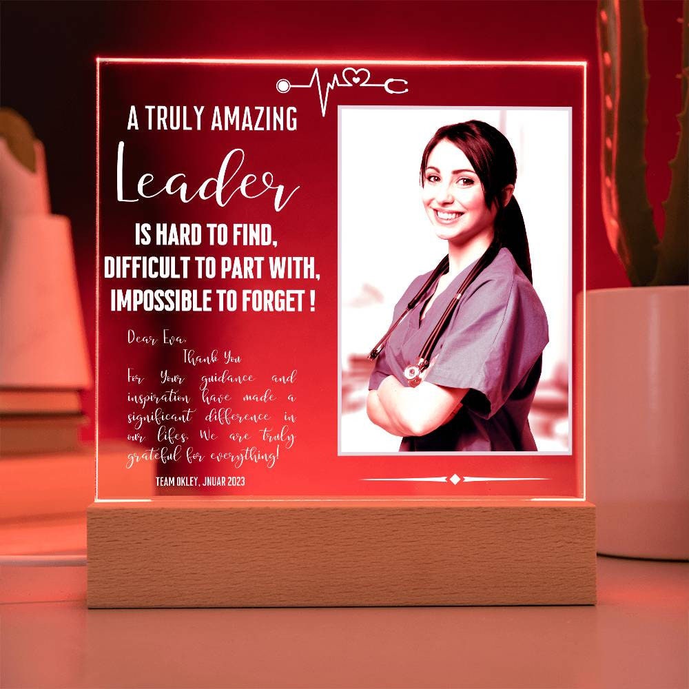 Personalized Nurse Truly Great Leader Nurse Appreciation Plaque Gift ...