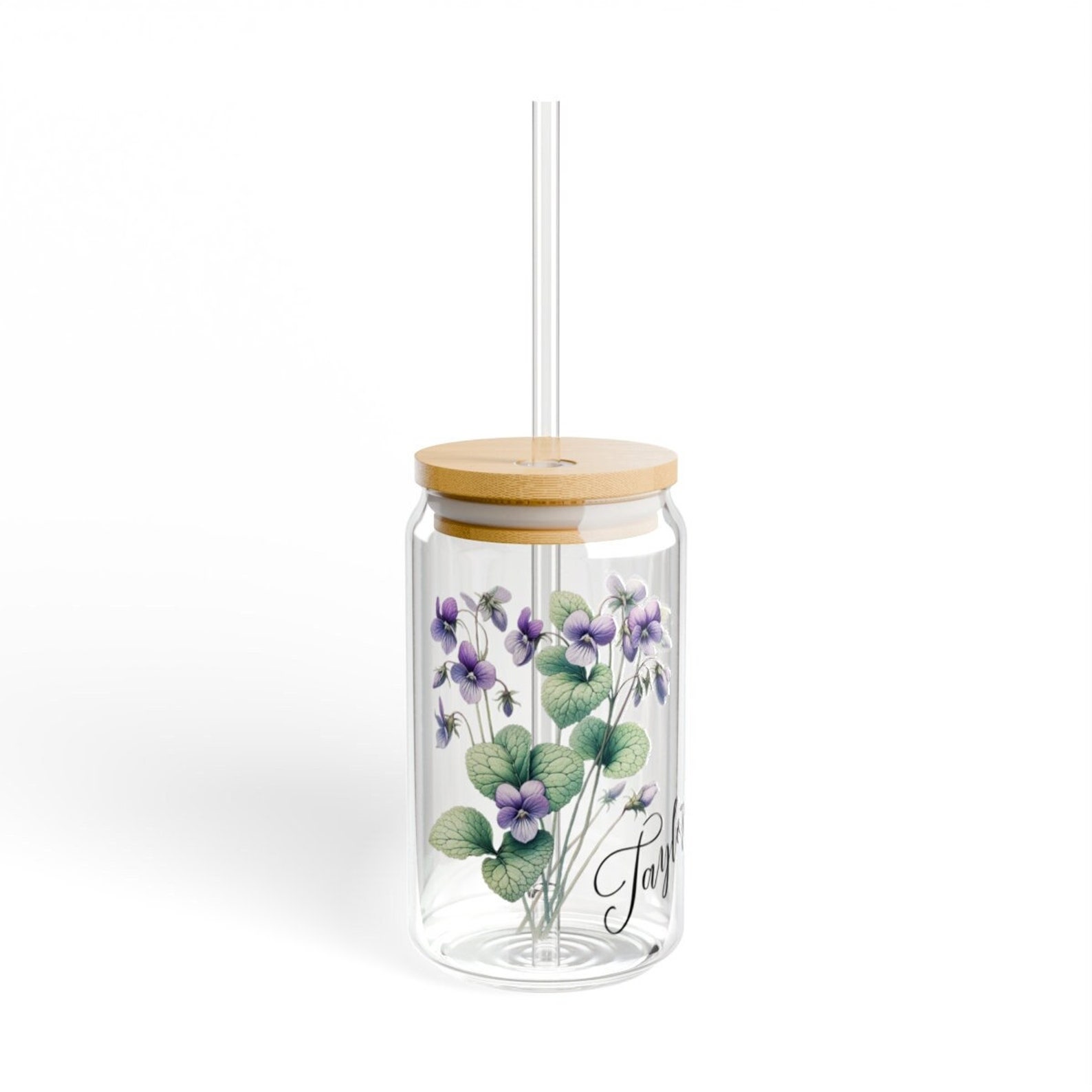Personalized Birth Flower Coffee Cup With Name , Colorful Birth Flower ...