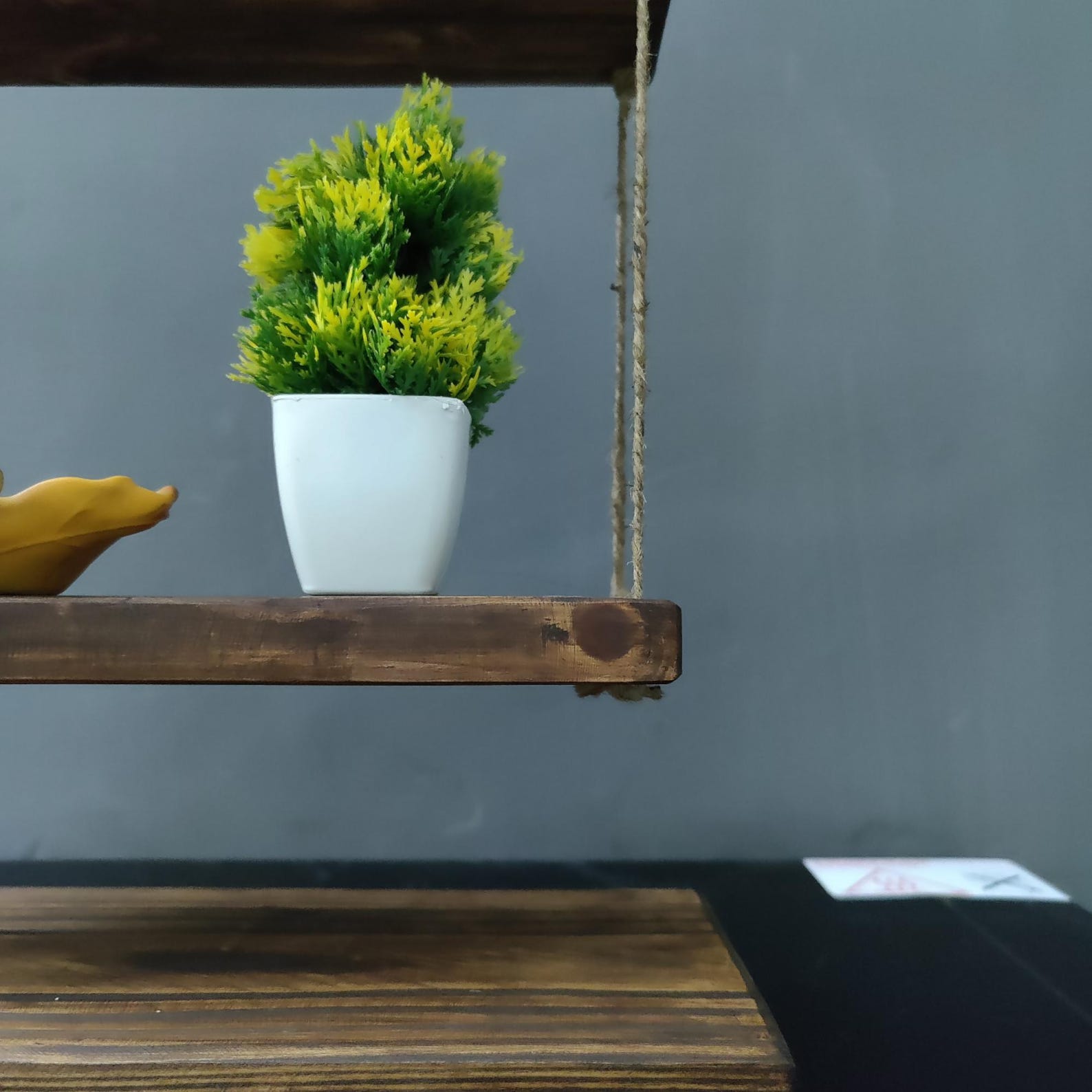 RUSTIC WOOD LADDER Shelf With Rope,entryway Shelving Décor,farmhouse ...