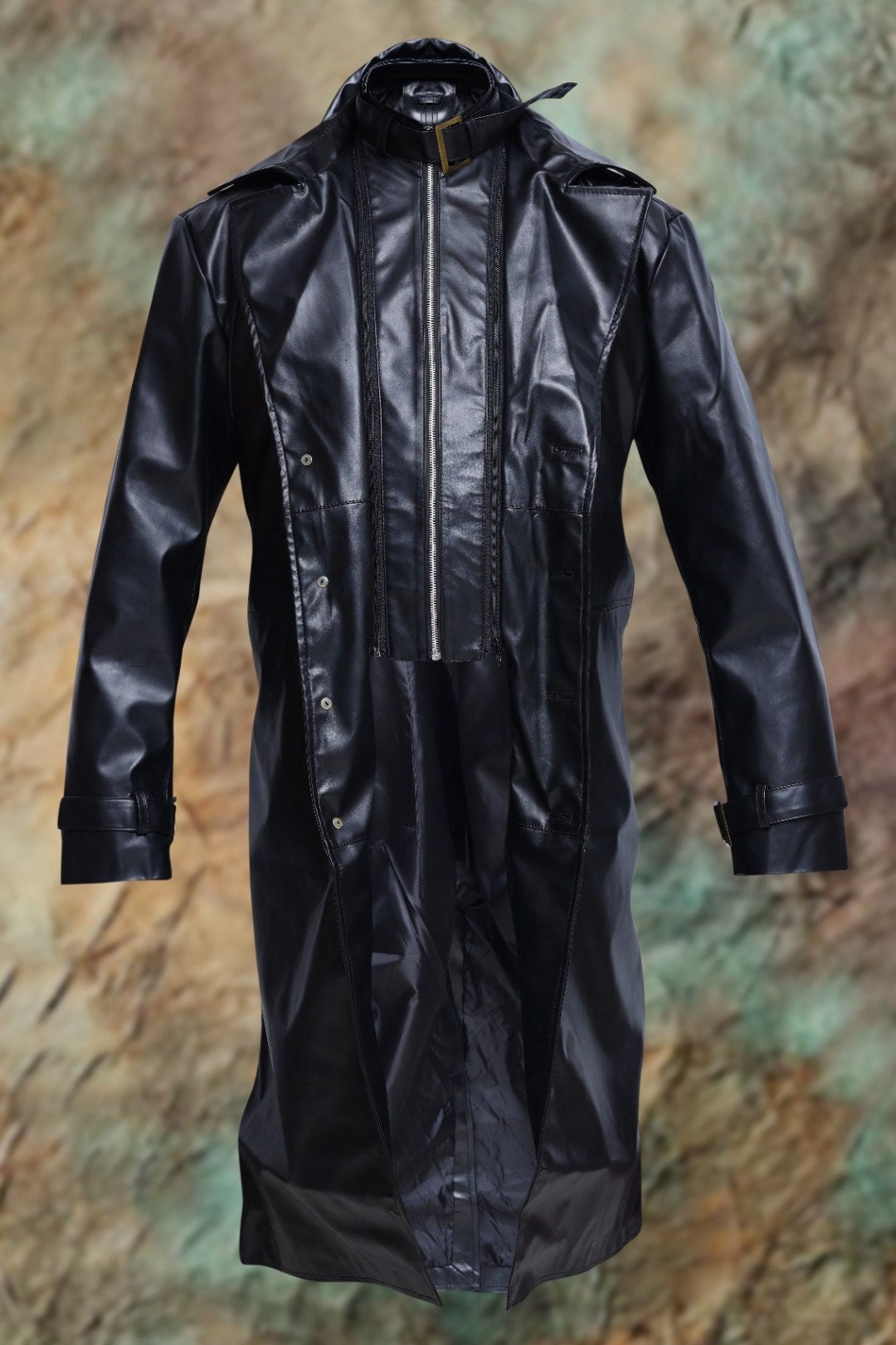 Handmade Albert Black Wesker Trench Resident 5 Handmade Cosplay Costume ...
