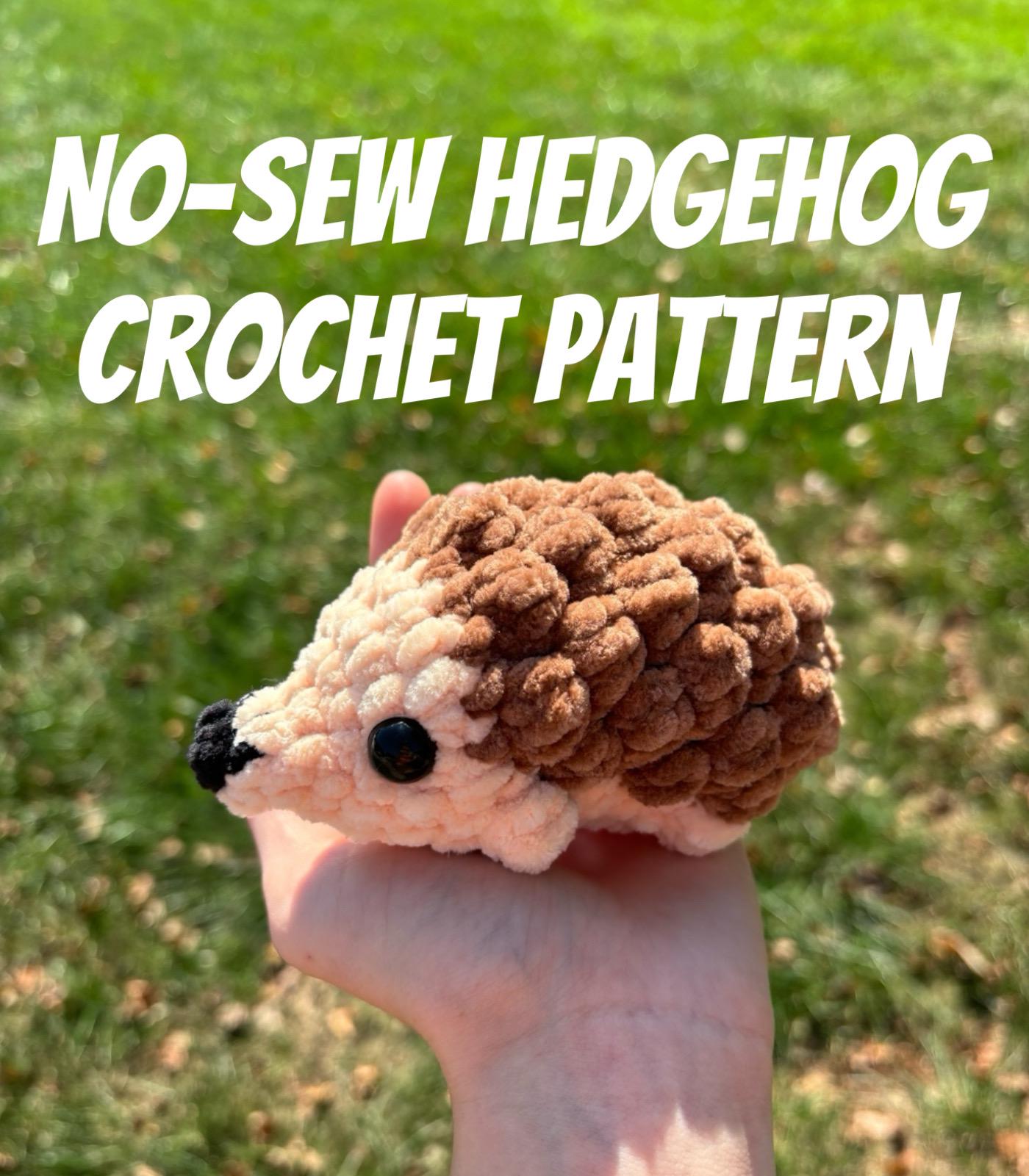 No-sew Hedgehog Crochet Pattern PDF - Etsy