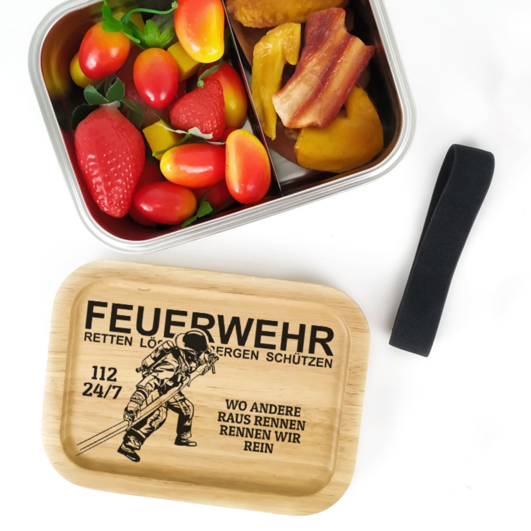 Stainless Steel Lunch Box Fire Department Engraving Personalized With ...
