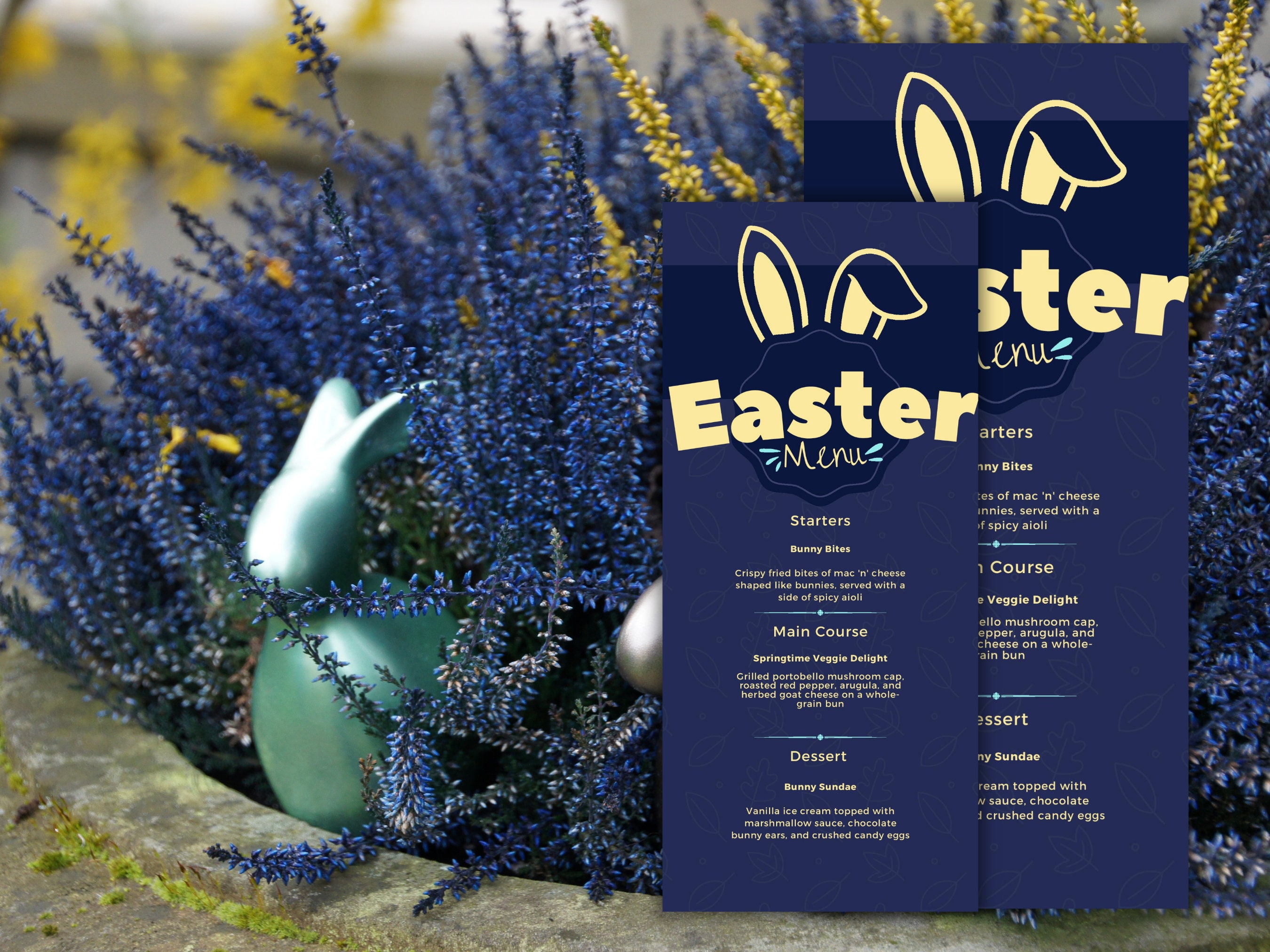 Printable Easter Menu Template, Easter Brunch Menu, Easter Lunch Menu ...