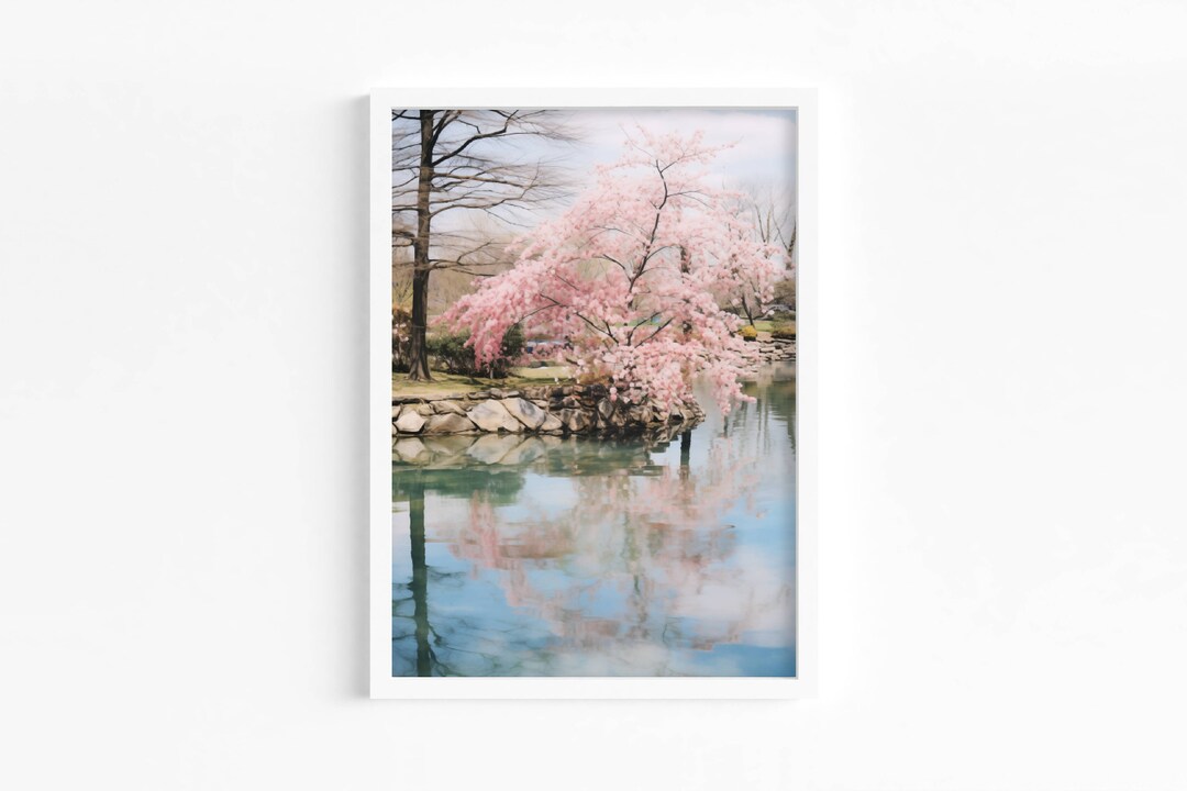 Japanese Cherry Blossom Artwork | Art Print | Sakura Tree Painting ...
