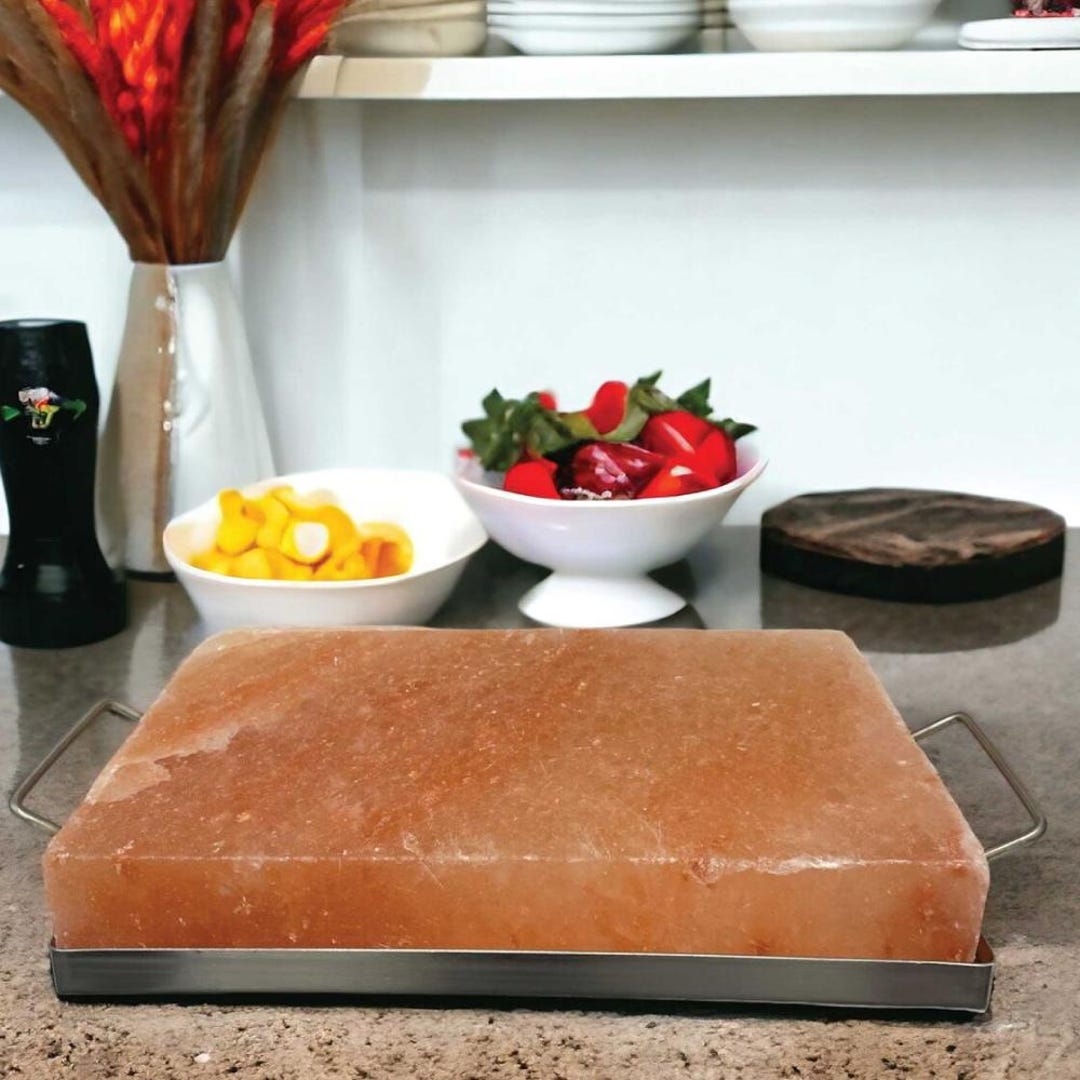 Pink Salt Cooking Plate for Grilling BBQ Serving Cutting Salt Block ...