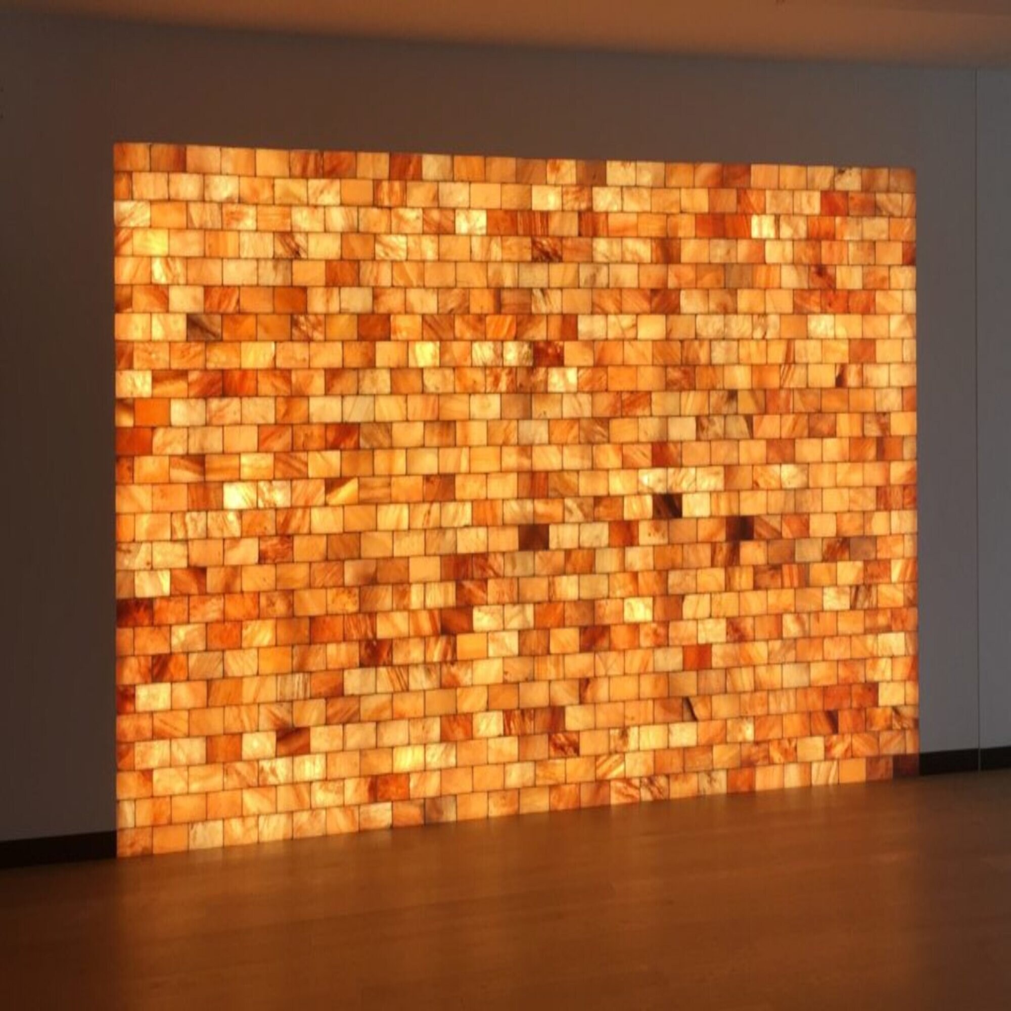 Build 20 Sq. Ft. Salt Wall Pink Salt Bricks 100 Salt Tiles for Spa and ...