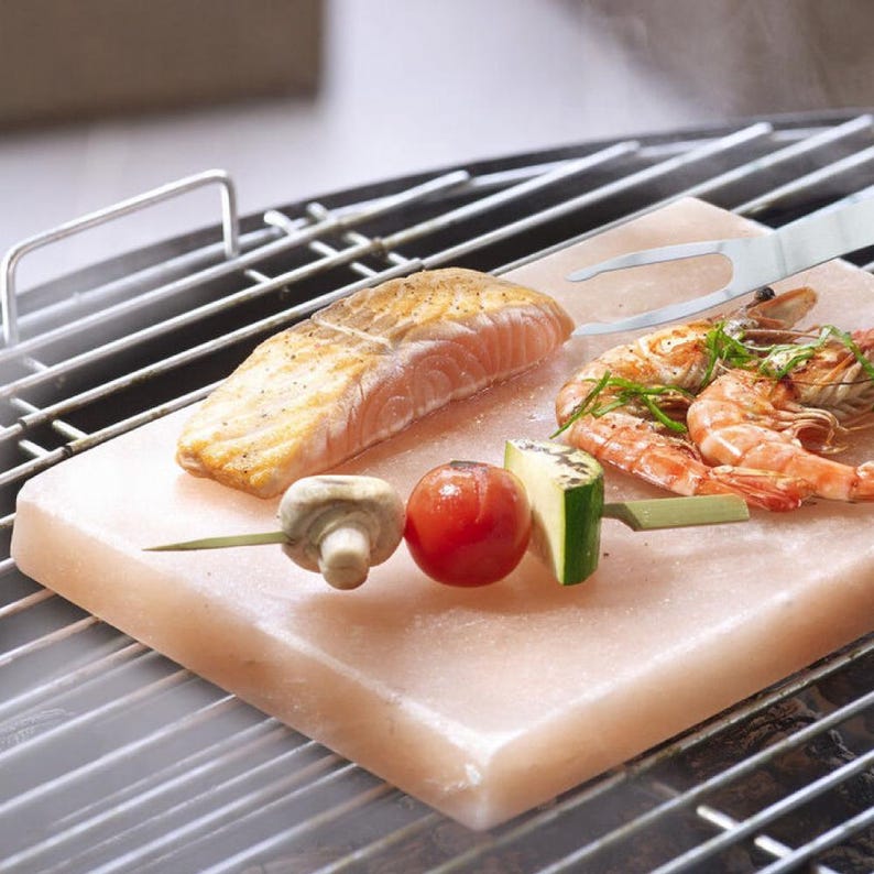 Pink Salt Cooking Plate for Grilling BBQ Serving Cutting Salt Block ...