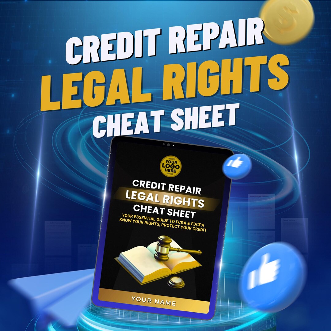Credit Repair Legal Rights Cheat Sheet - Etsy