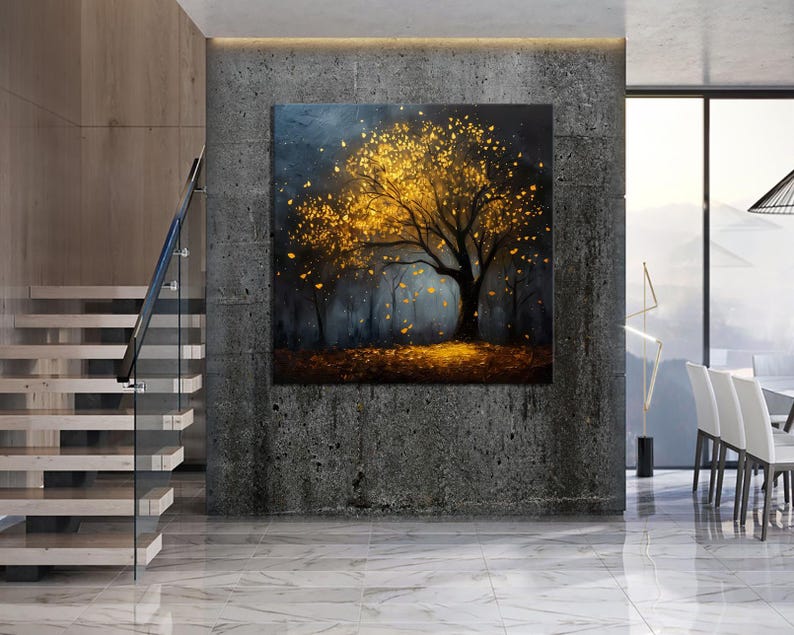 The Tree of Life Artwork Print on Canvas Trendy Wall Art Modern Wall ...