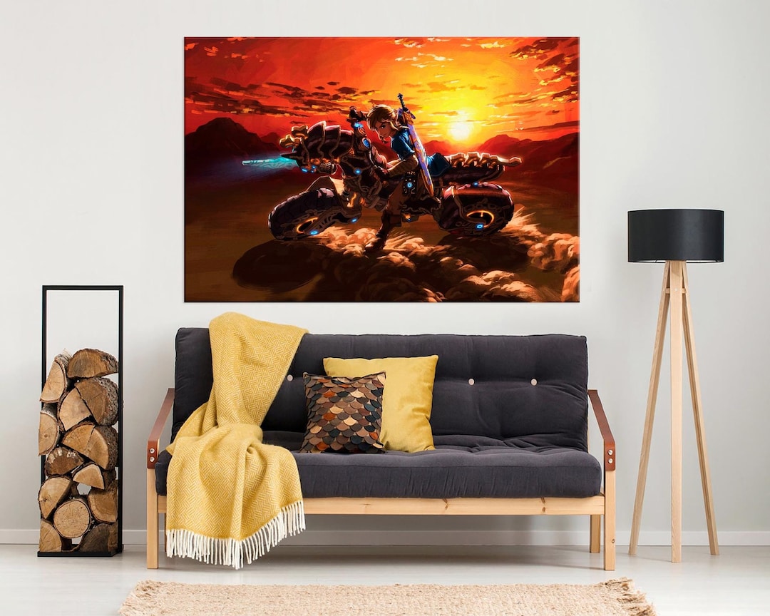 Zelda Inspired Wall Art - Fantasy Gaming Decor for Bedrooms, Offices ...