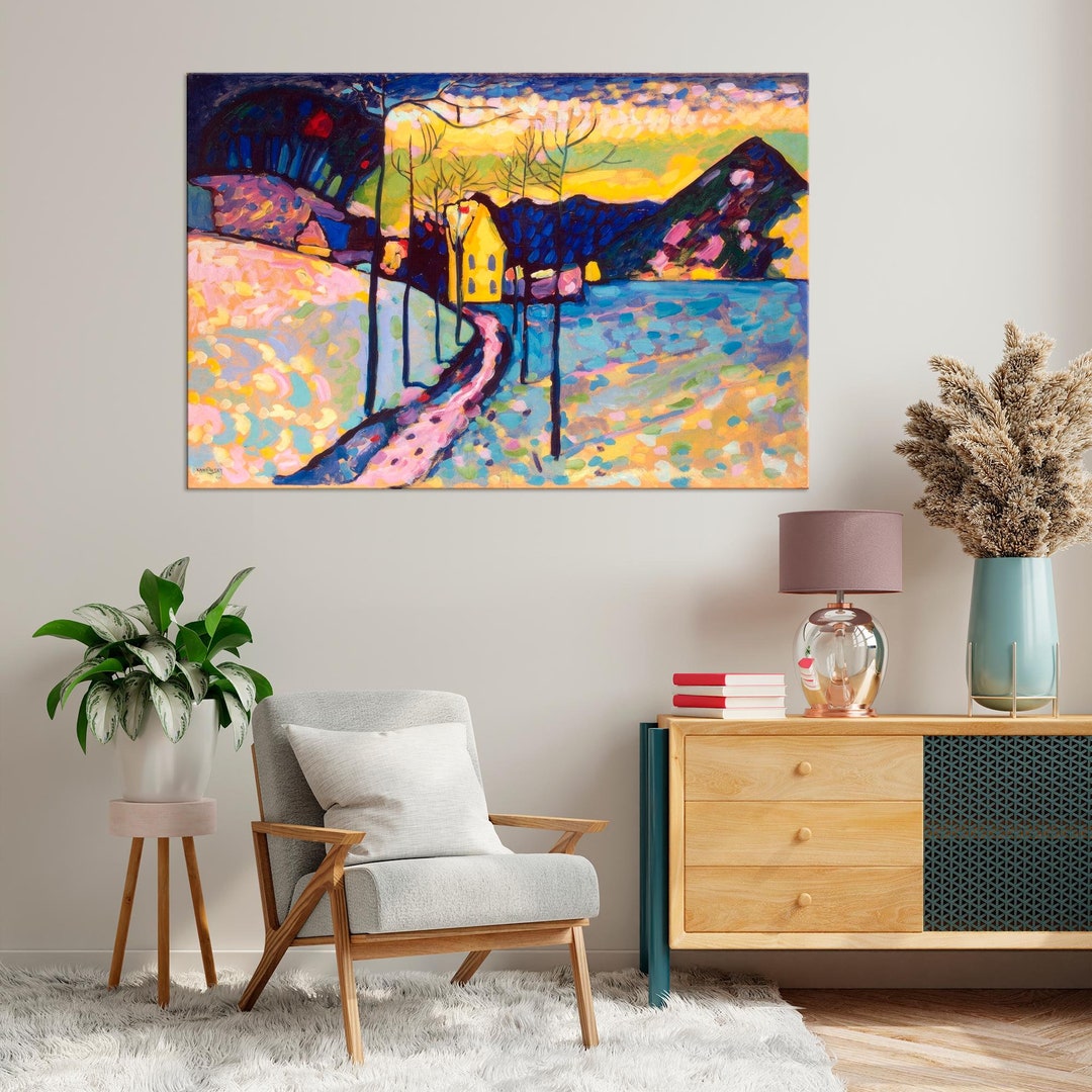 Wassily Kandinsky - Winter Landscape, Canvas Wall Art Large Abstract ...