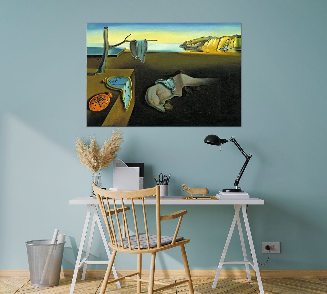 Salvador Dali Persistence Memory Print on Canvas Surrealism Art Living ...