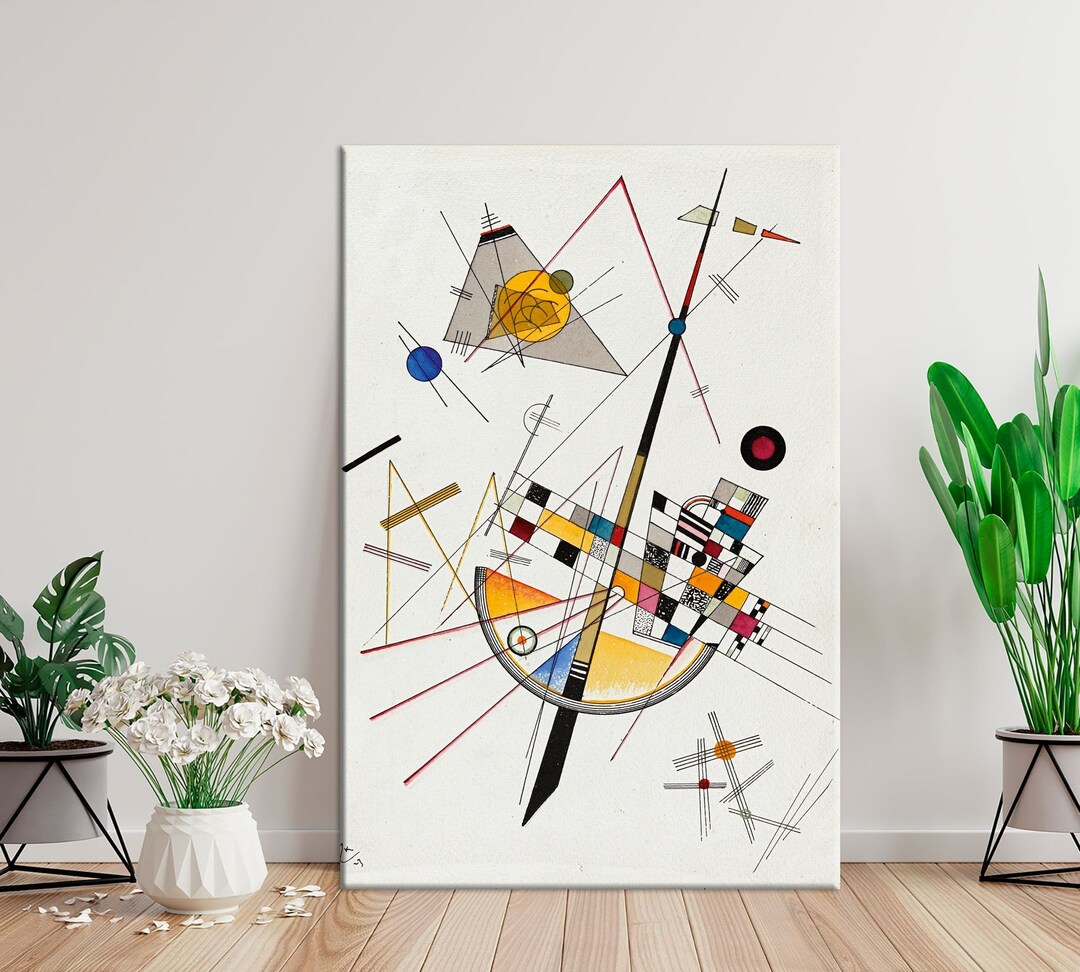 Vasily Kandinsky Delicate Tension Print on Canvas Office Decor ...