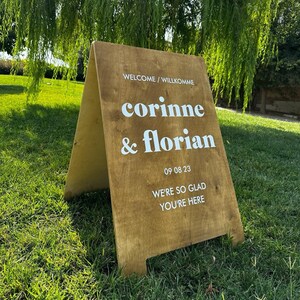 Custom Sidewalk Sign, Marketing Sign, Wooden A-board Sign, Personalized A-frame Sign, Custom ...