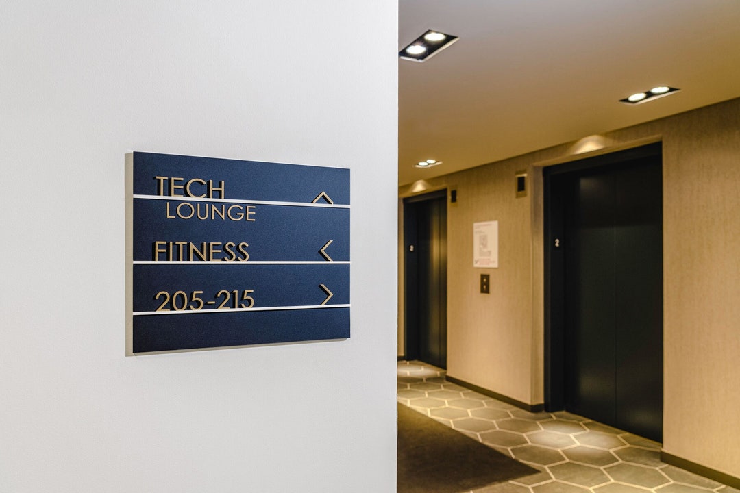 Elegant Acrylic Wayfinding, Location Signage, Custom Office, Apartment ...