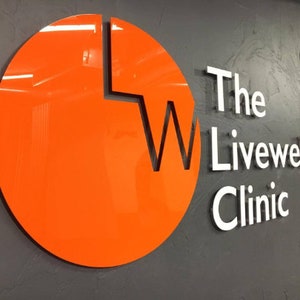 Custom Acrylic Cutout Letter Signs for Businesses, 3D Acrylic Wall Sign ...