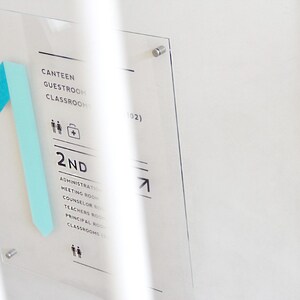 Fully Customized Directory Sign for Floor Levels, Wall Sign, Custom ...