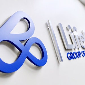 Custom Acrylic Cutout Letter Signs for Businesses, 3D Acrylic Wall Sign ...