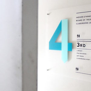 Fully Customized Directory Sign for Floor Levels, Wall Sign, Custom ...