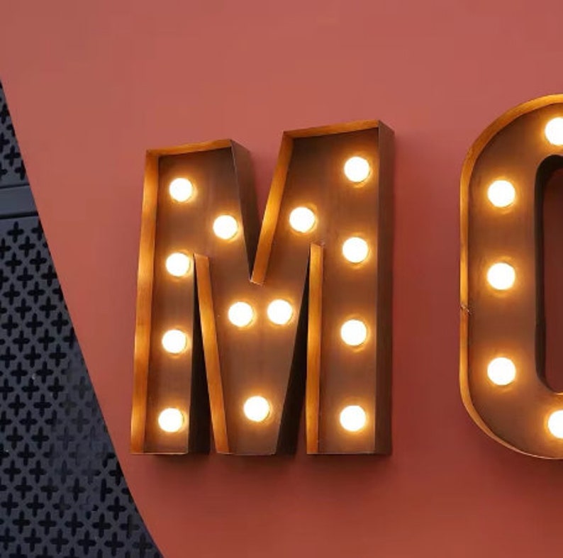 Retro Bulb Sign, Illuminated Custom Lightbox Sign, Custom Light Bulb ...