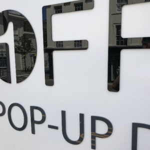 Custom Acrylic Cutout Letter Signs for Businesses, 3D Acrylic Wall Sign ...